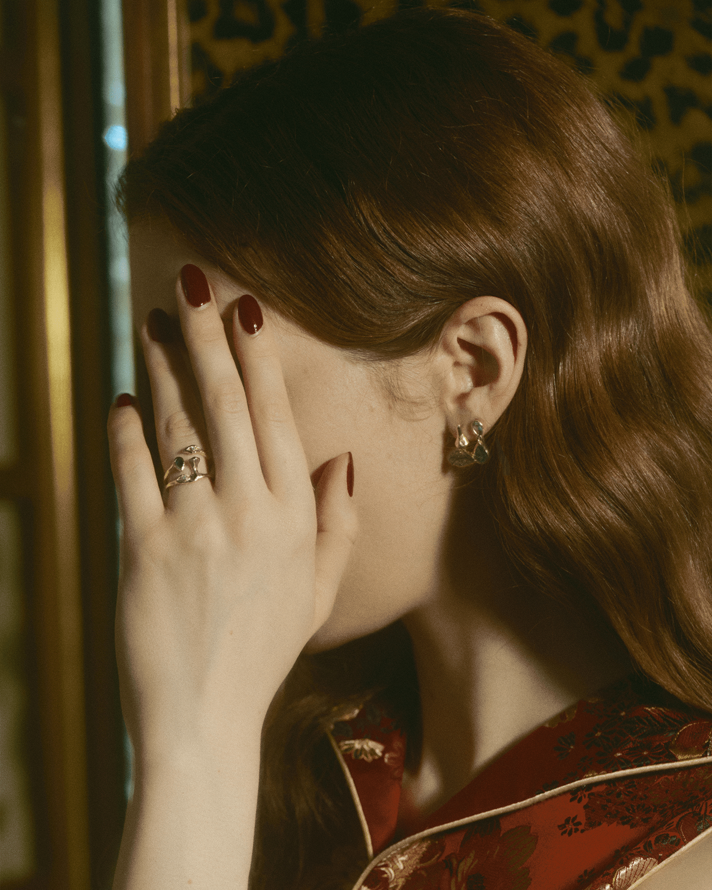 Portrait Ring with Sapphire Teardrop - Pamela Love